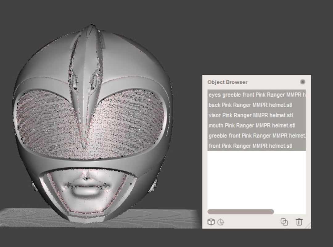 MMPR - Pink Ranger Helmet - Cosplay Prop - 3D STL File - Etsy