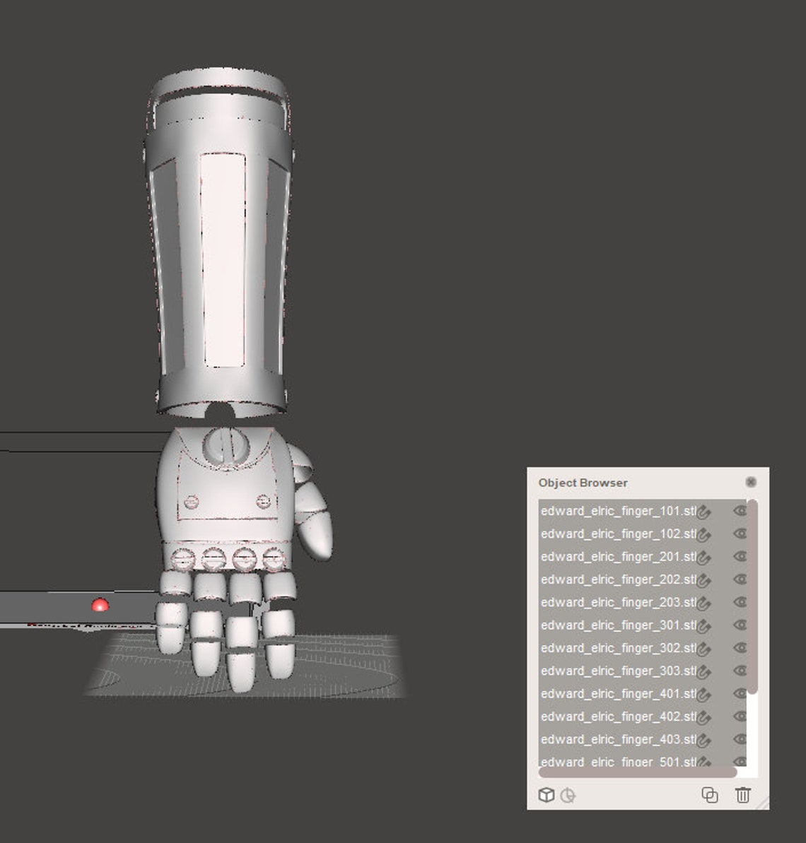 FMA - Edward Elrich Metal Arm 3D STL Files - Etsy