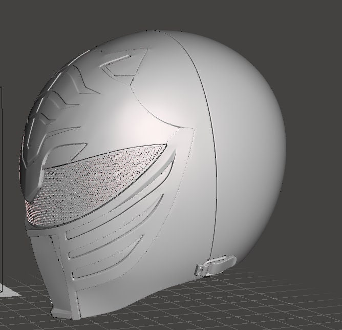 MMPR White Ranger Helmet - Cosplay Prop - 3D STL File - Etsy