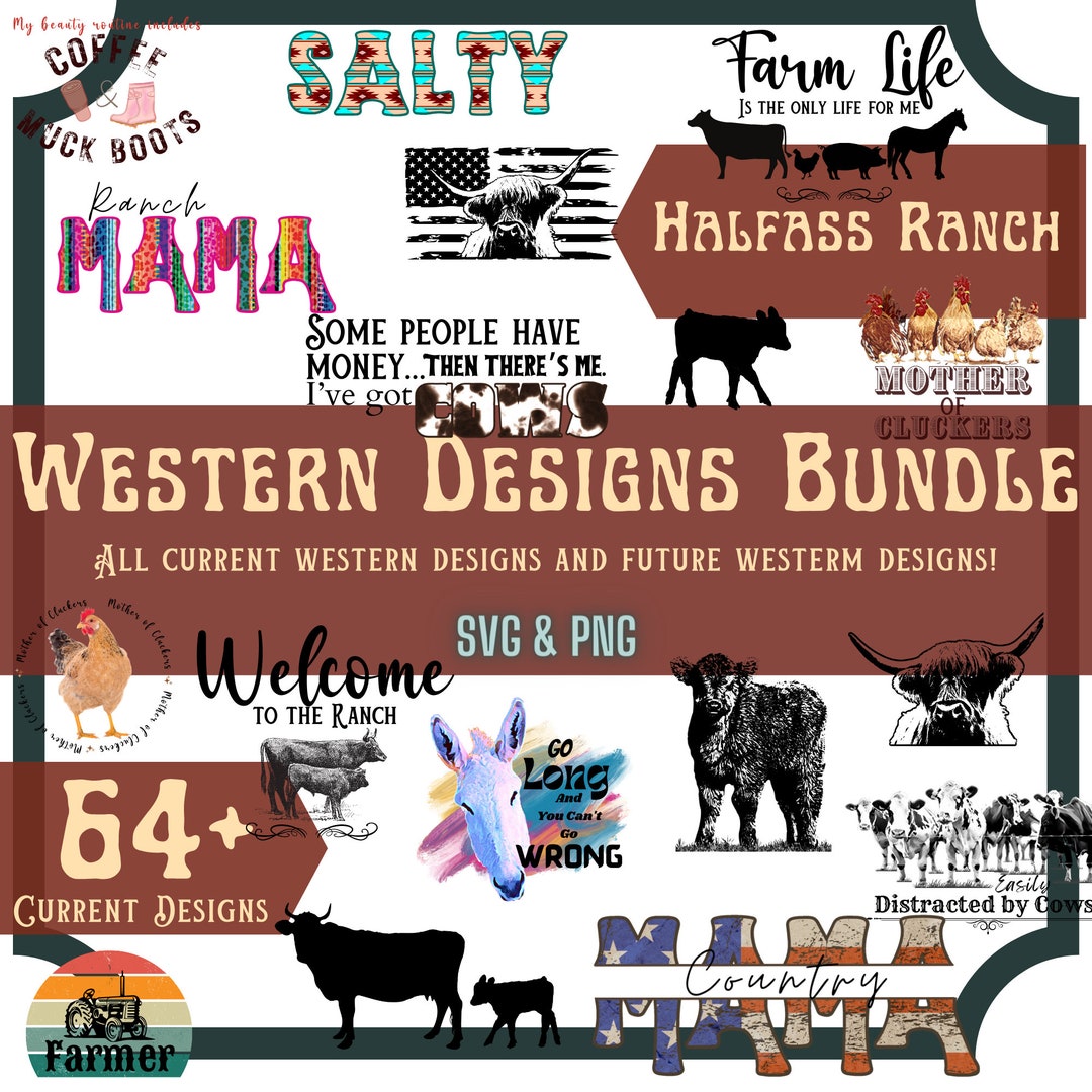 Svg Western Svg File Western Rodeo Png Svg Rodeo Svg Cowgirl Svg Farm ...