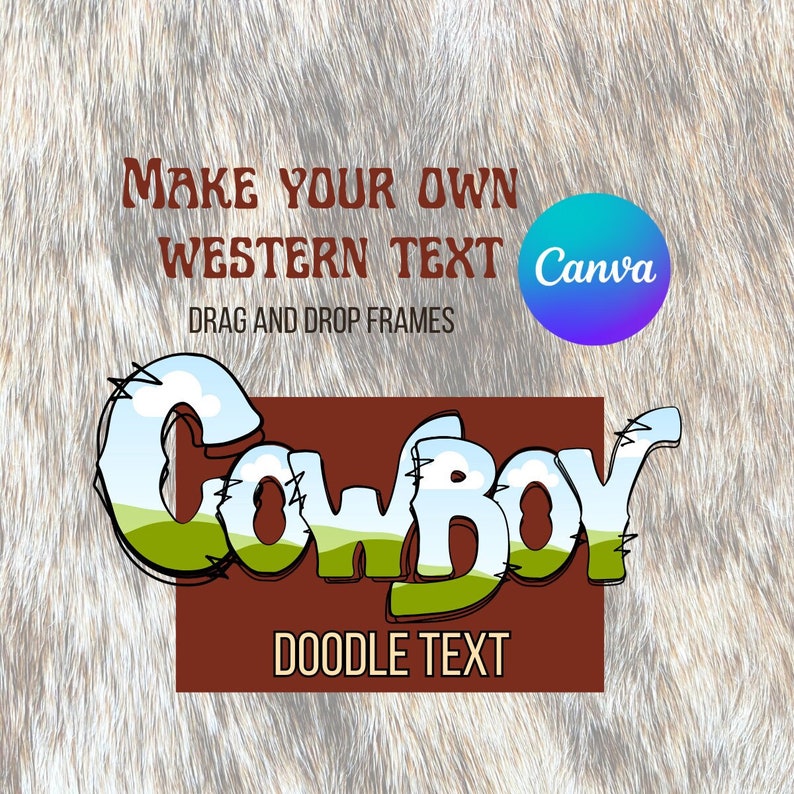 Western Sublimation Designs Canva Alphabet Canva Templates Editable ...