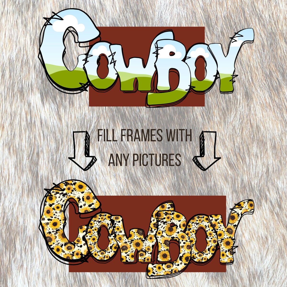 Western Sublimation Designs Canva Alphabet Canva Templates Editable ...