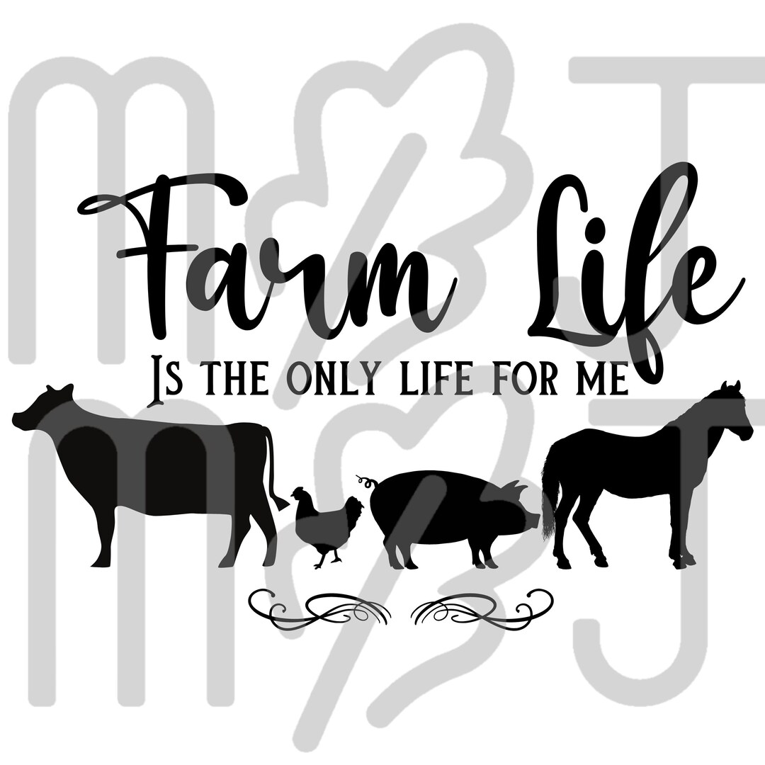 Farm Life Svg Png Clipart Design Horse Silhouette Svg Pig Silhouette ...