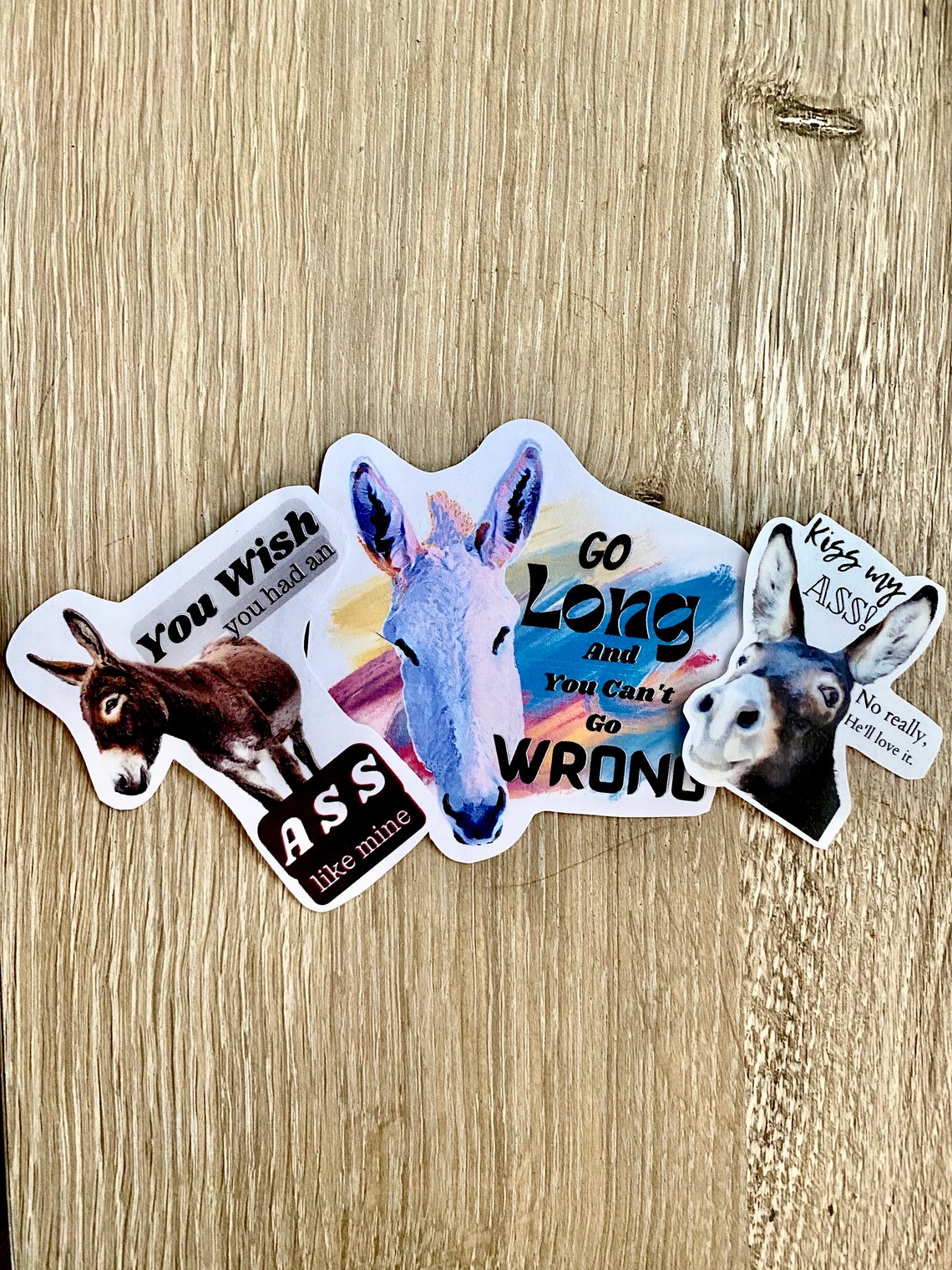 Funny Donkey Sticker Vinyl Donkey Sticker Cute Farm Animal Sticker Cute ...