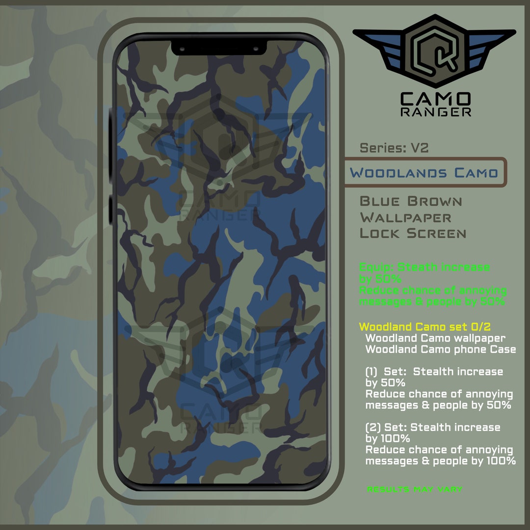 Phone Camouflage Woodlands Pattern Cell Phone Wallpaper, Hunter Camo ...