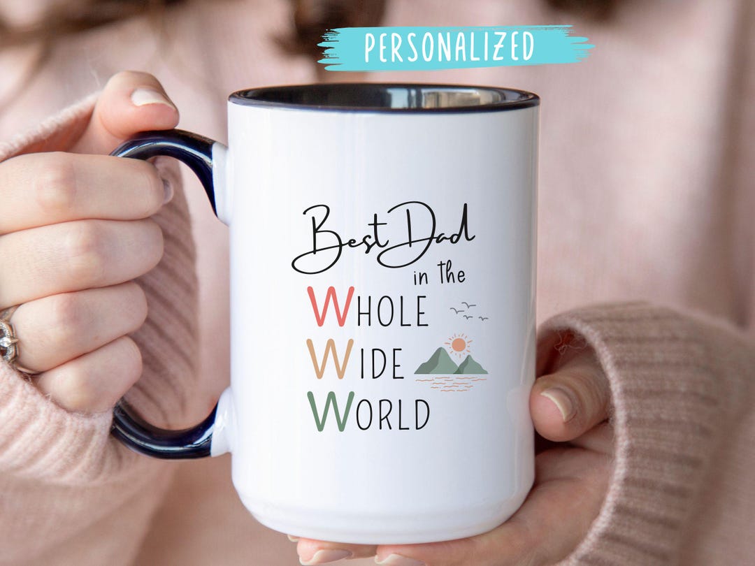 Best Dad Gift Father's Day Personalized Mug Funny Custom Dad's Birthday ...