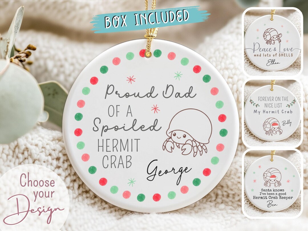 Hermit Crab Gifts Owner Funny Birthday Christmas Presents, Lover ...