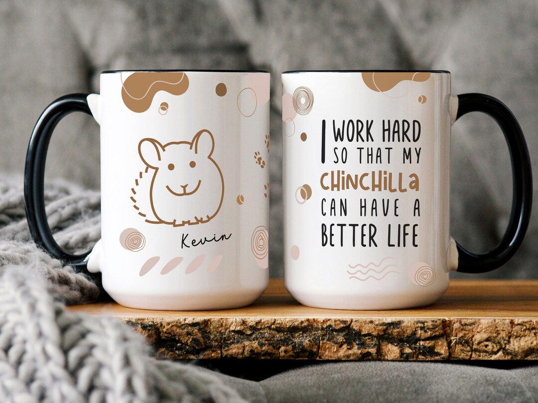 Chinchilla Owner Gift Lover Personalized Mug Custom Birthday Christmas ...