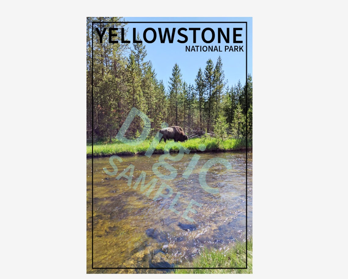 Yellowstone National Park Poster, Yellowstone National Park Wall Art - Etsy