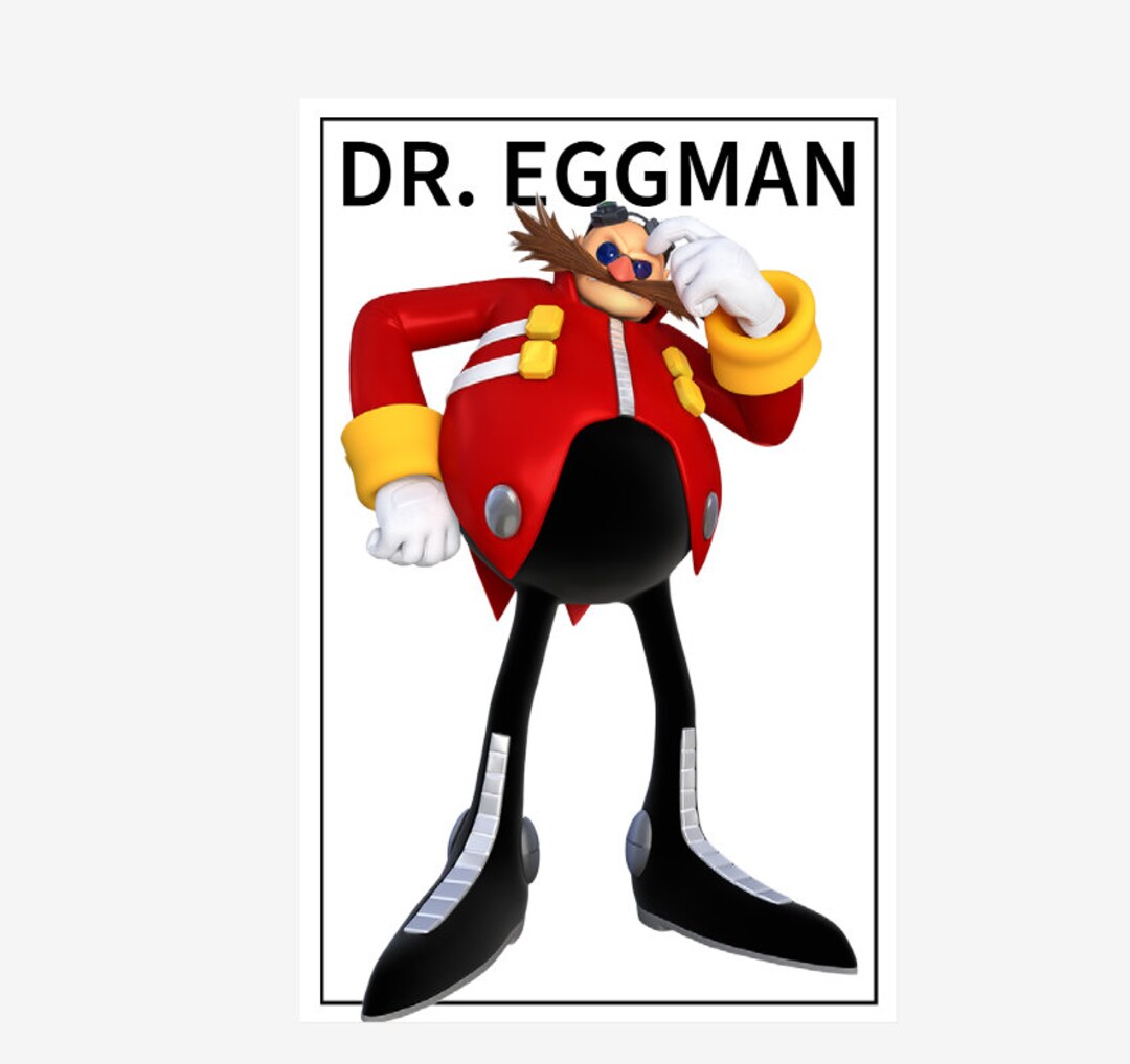Dr. Eggman Poster, Dr. Eggman Wall Art - Etsy
