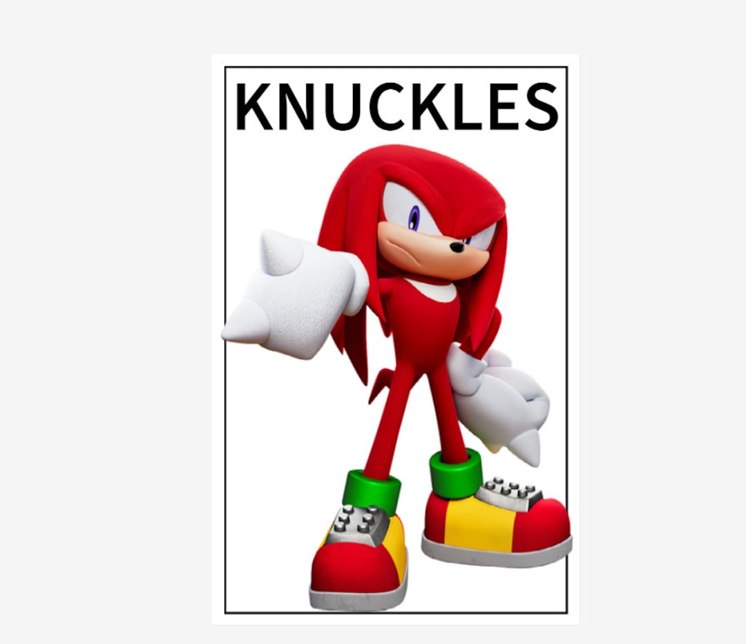Knuckles Poster, Knuckles Wall Art - Etsy