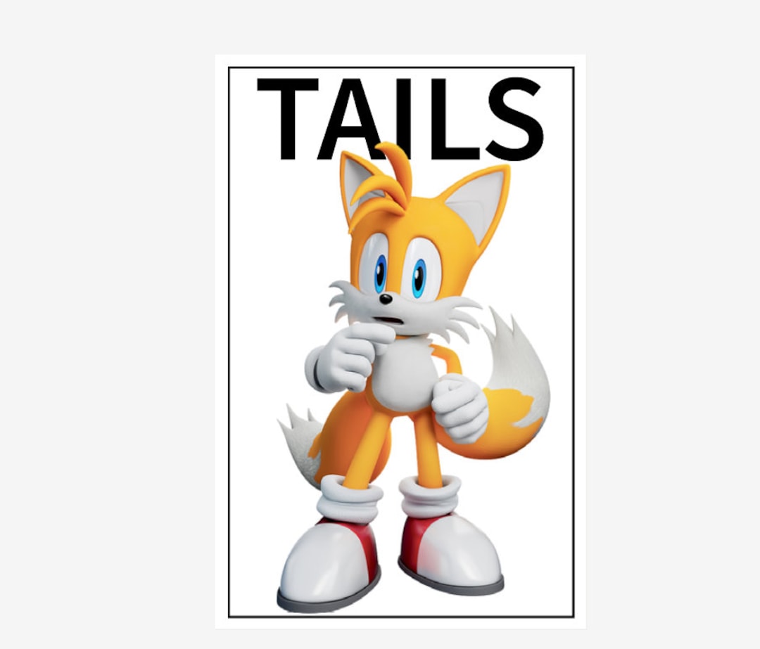 Tails Poster, Tails Wall Art - Etsy