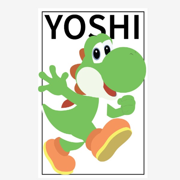 Yoshi Poster - Etsy