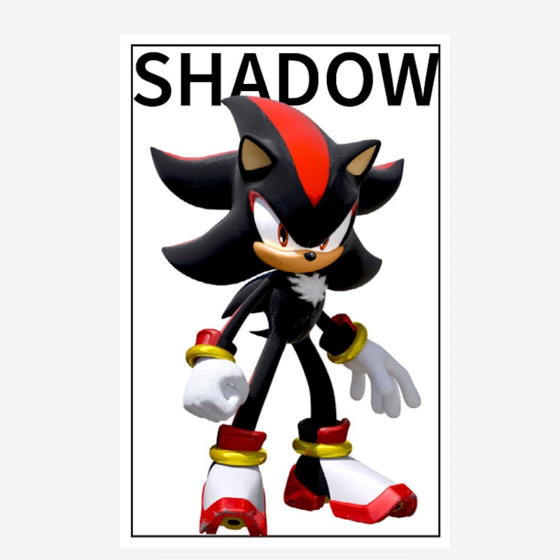Sonic 3 Shadow Poster - Etsy