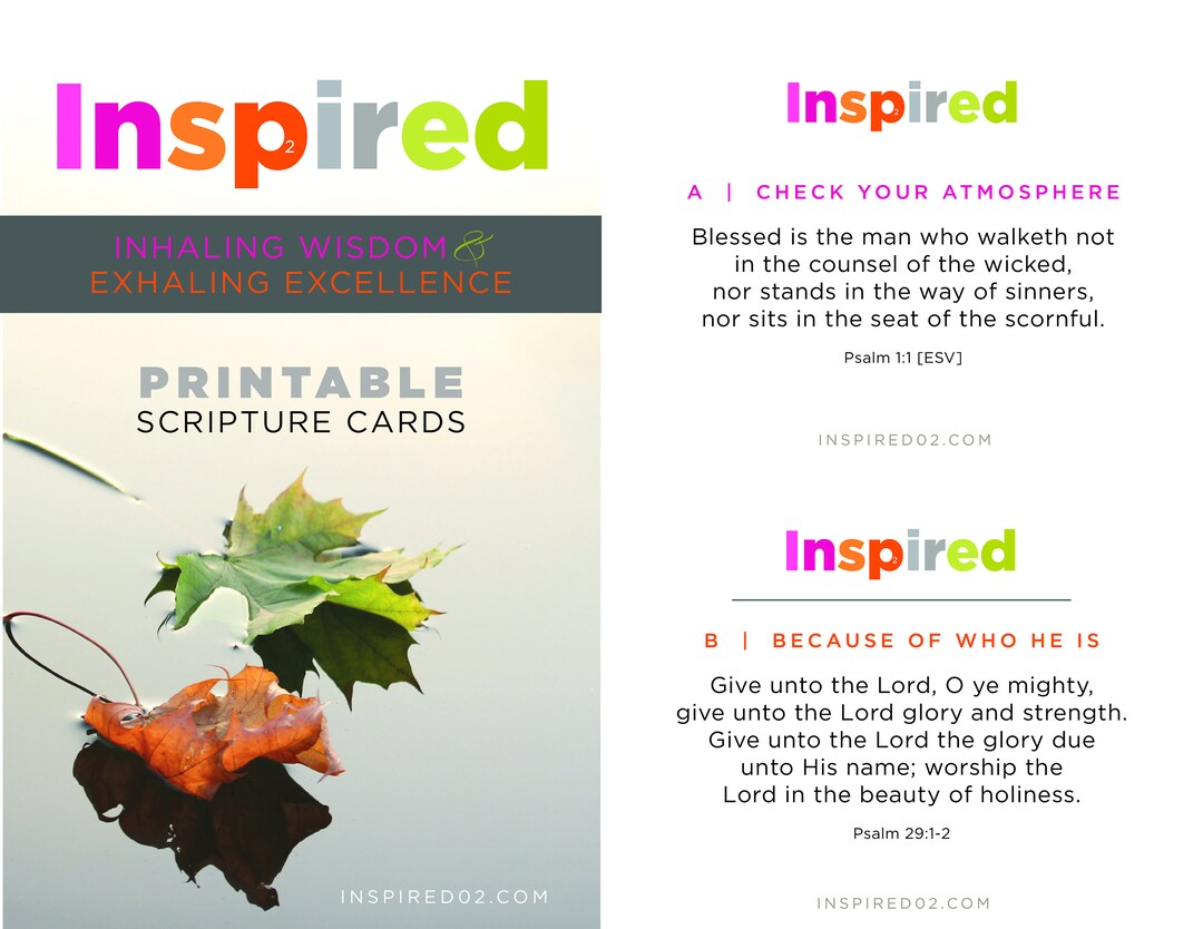 Inspired Printable Cards | PDF Digital Downloads of Religion ...