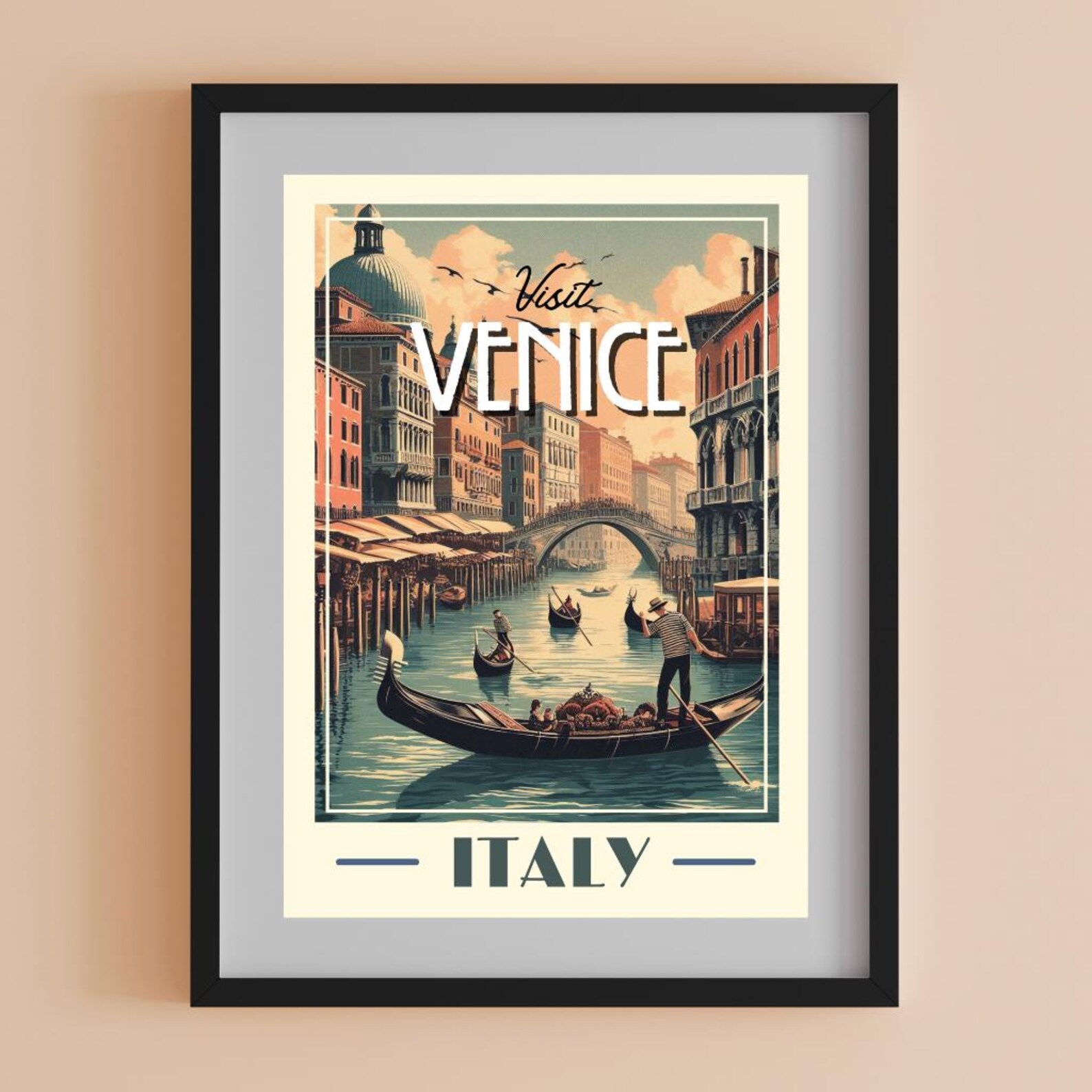 Venice Vintage Travel Poster | Travel Poster | Vacation Art Print ...