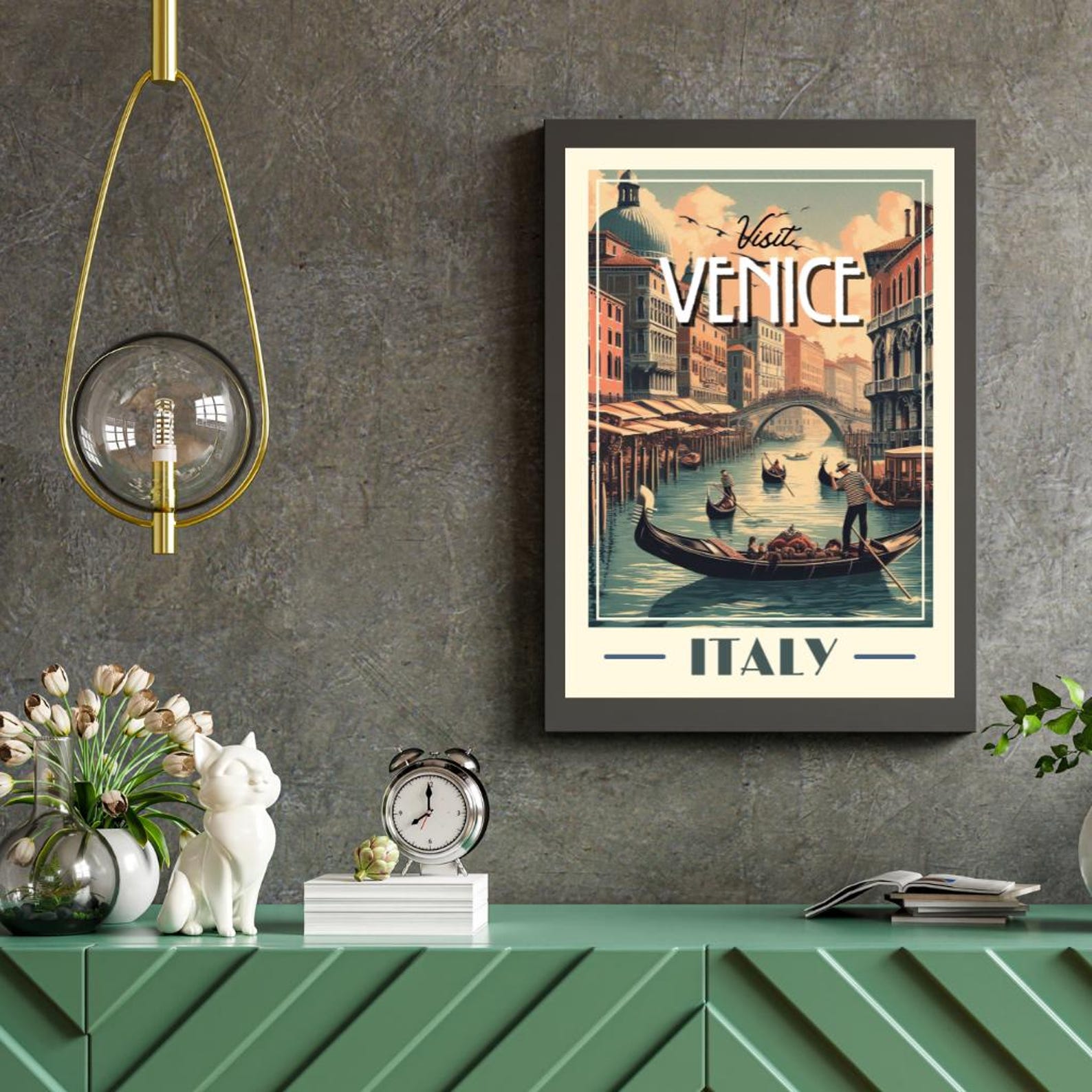 Venice Vintage Travel Poster | Travel Poster | Vacation Art Print ...