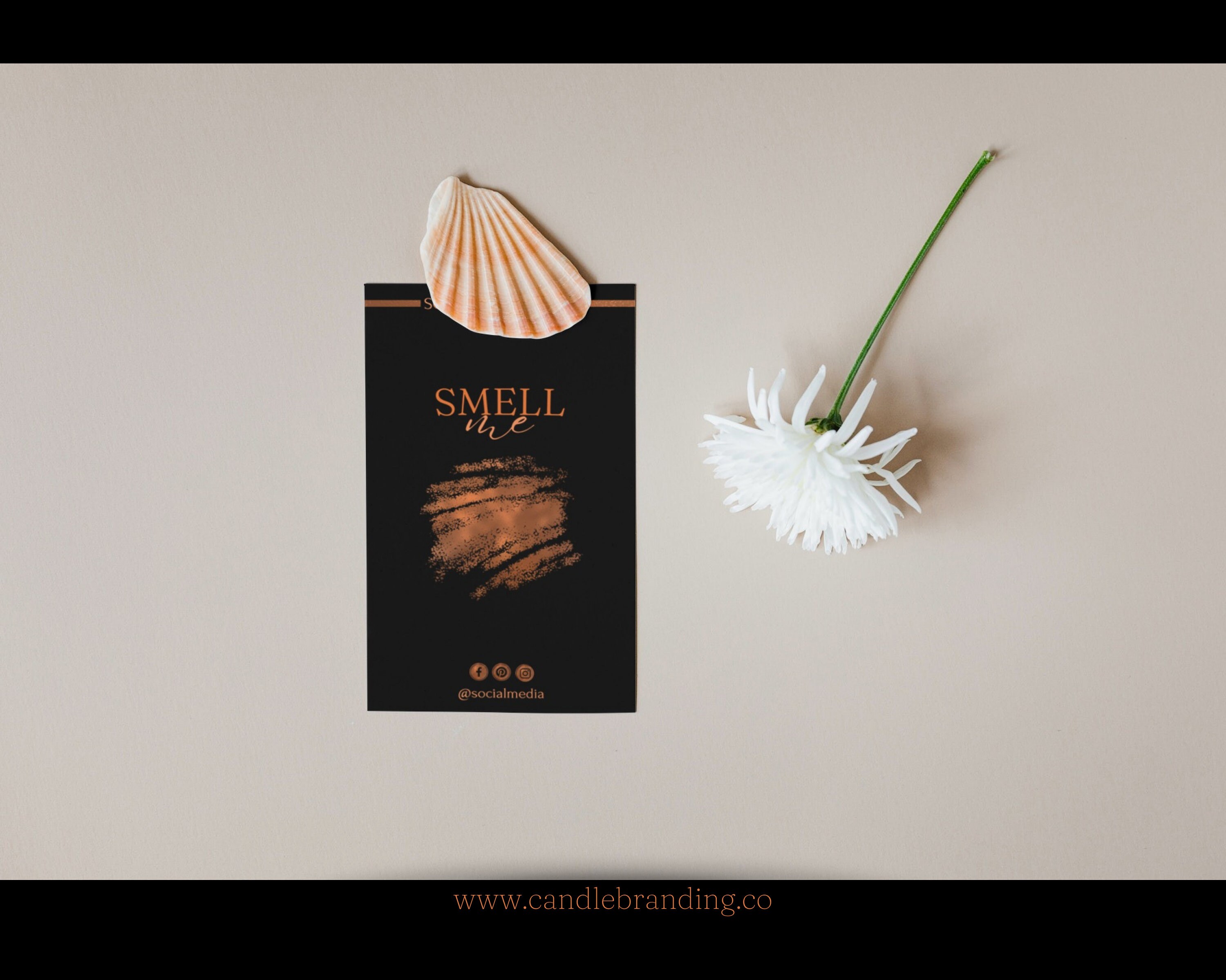 Candle Scent Sample Card Template | Smell Sample Card | Scent Template ...