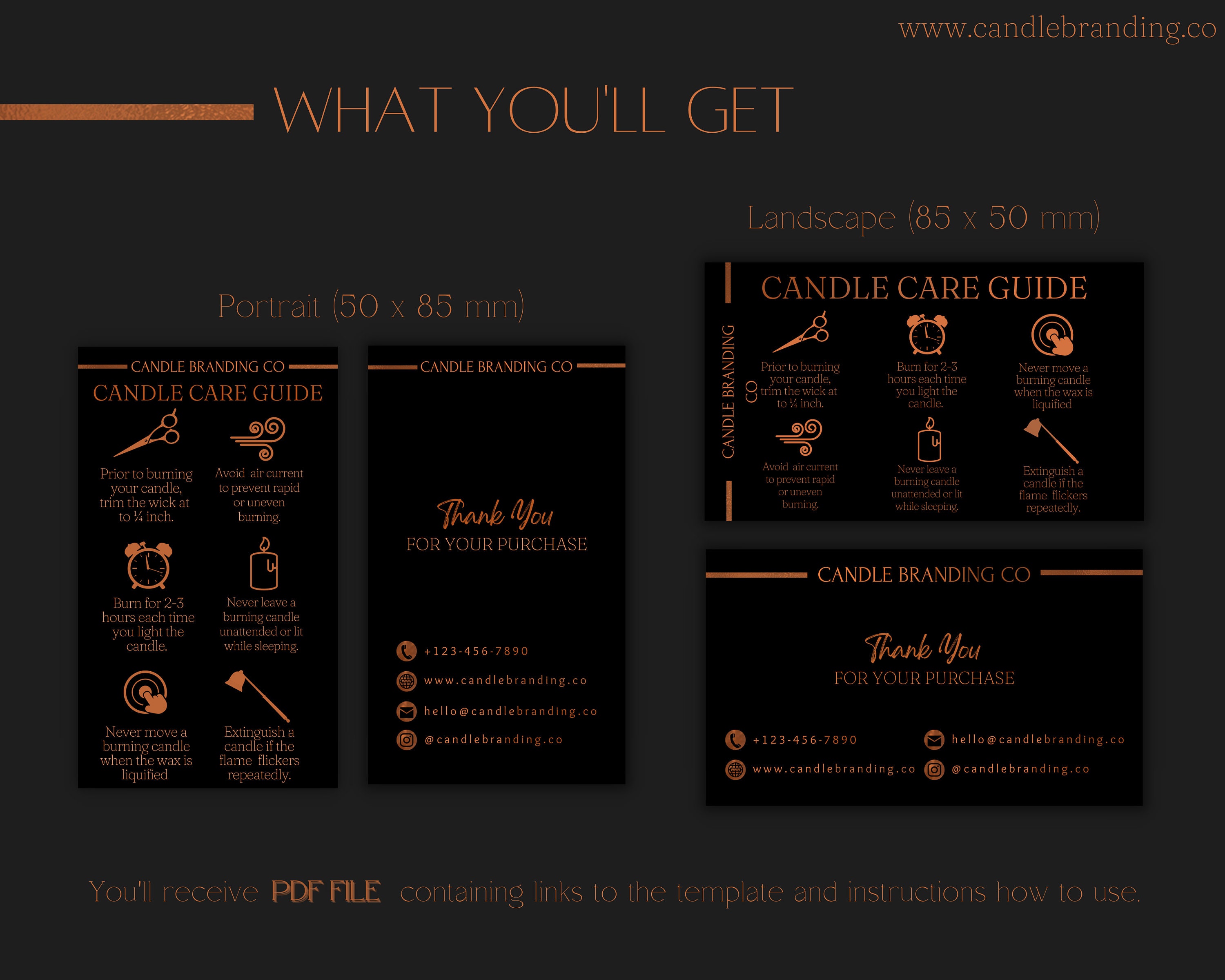 Candle Business Branding Bundle, Candle Branding Package, Candle Bundle ...