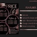 Rose Gold Price List | Price List Template | Price List Flyer | Price ...