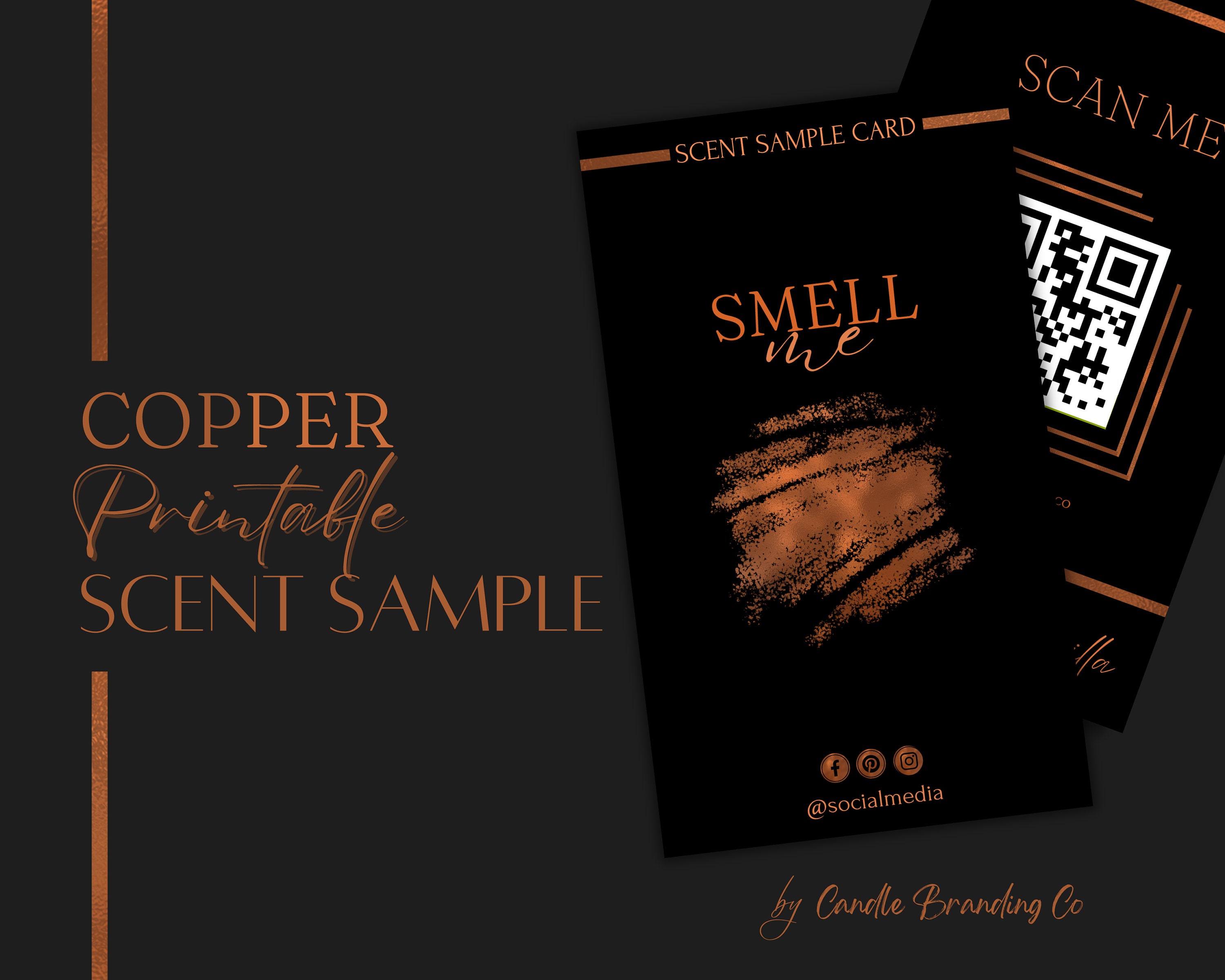 Candle Scent Sample Card Template | Smell Sample Card | Scent Template ...