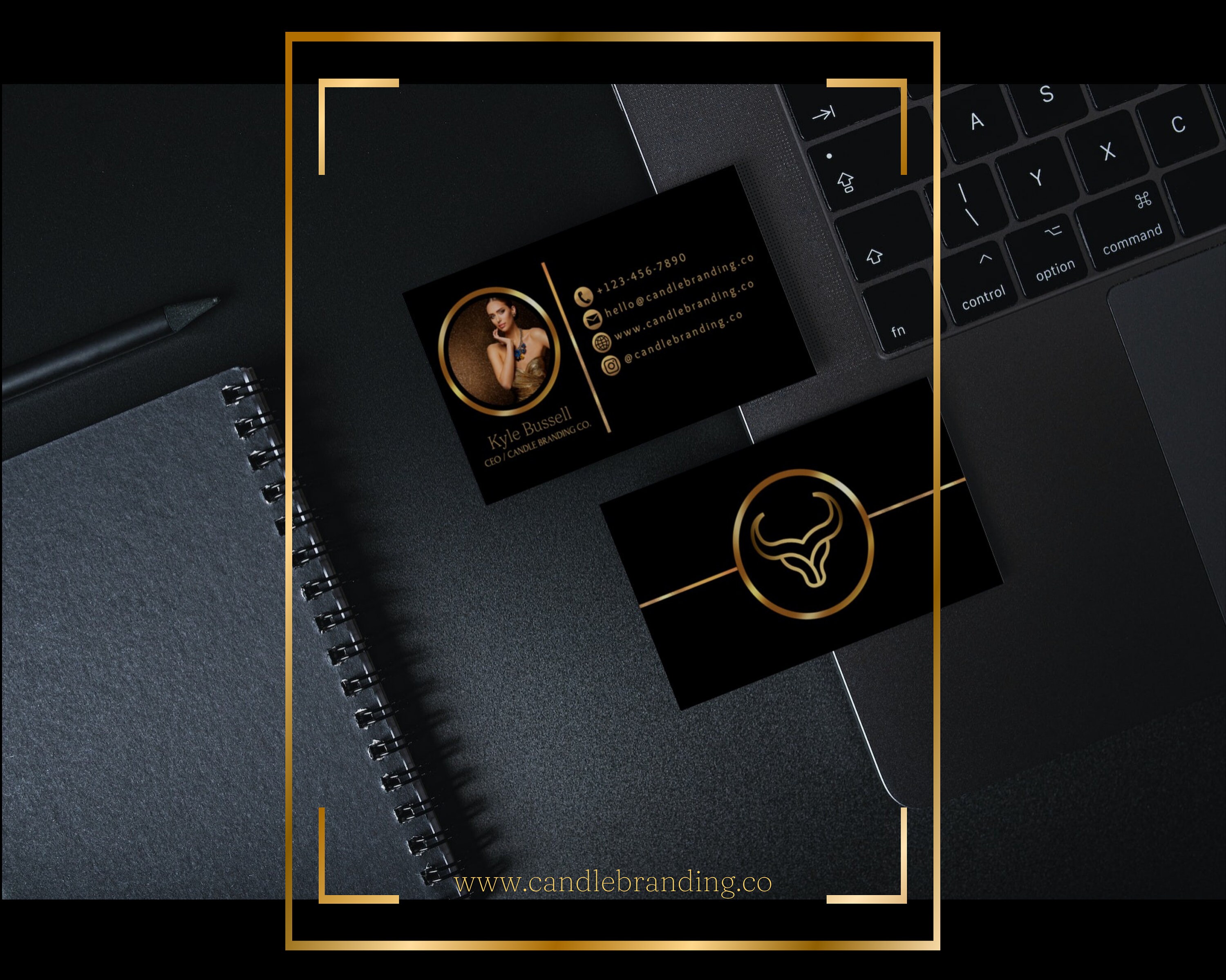Luxury Printable Business Card Template | Editable Business Call Card ...