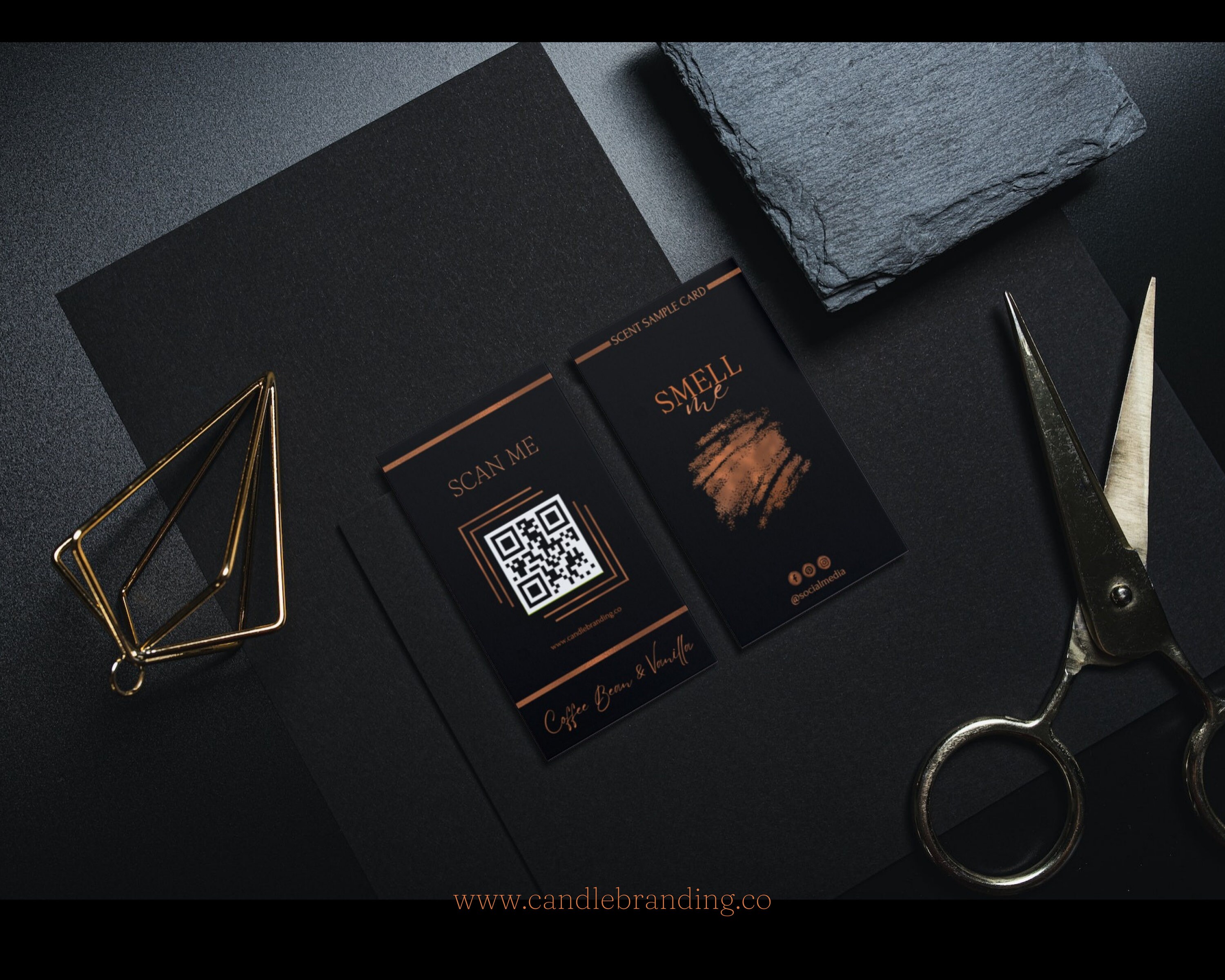 Candle Scent Sample Card Template | Smell Sample Card | Scent Template ...