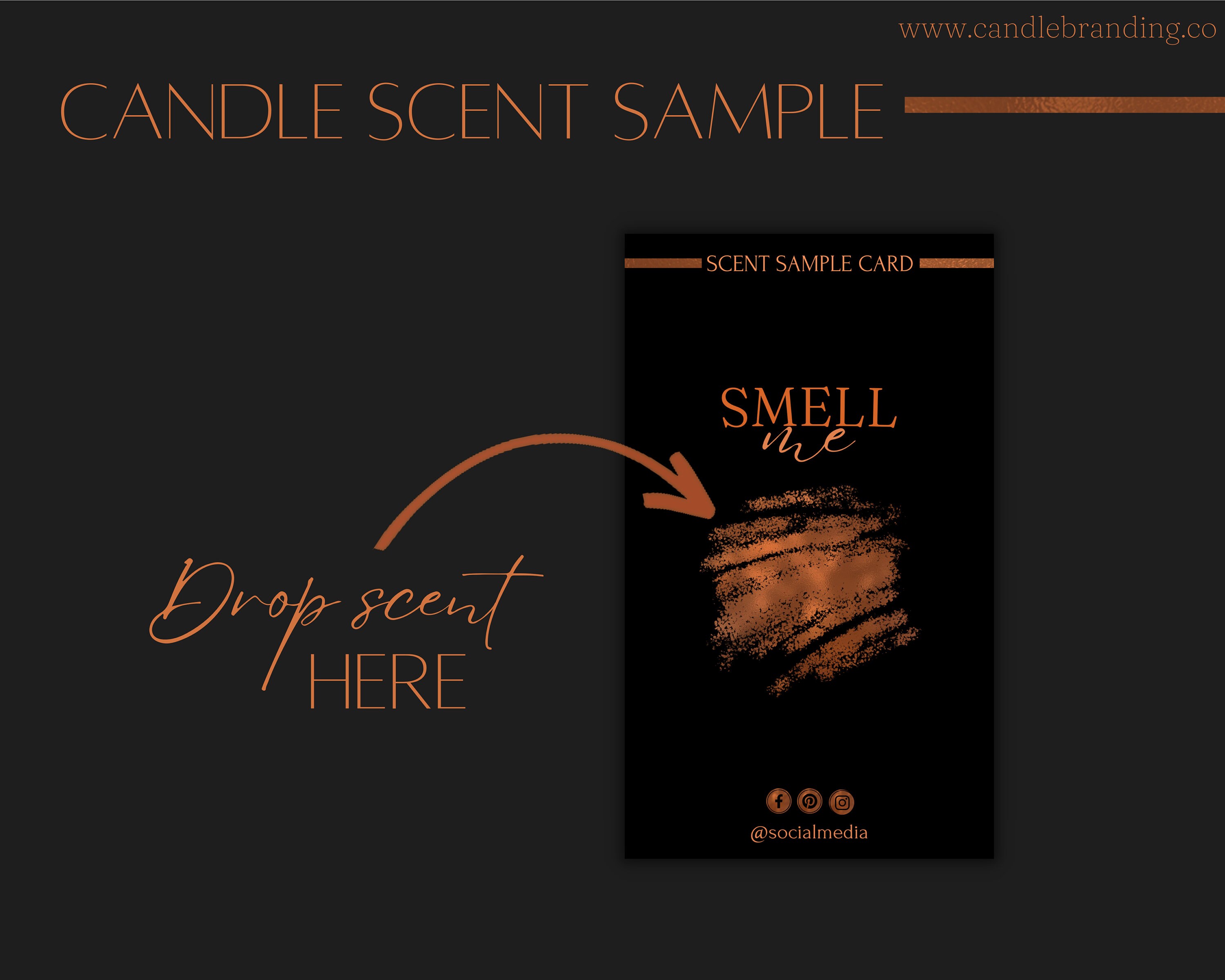 Candle Scent Sample Card Template | Smell Sample Card | Scent Template ...