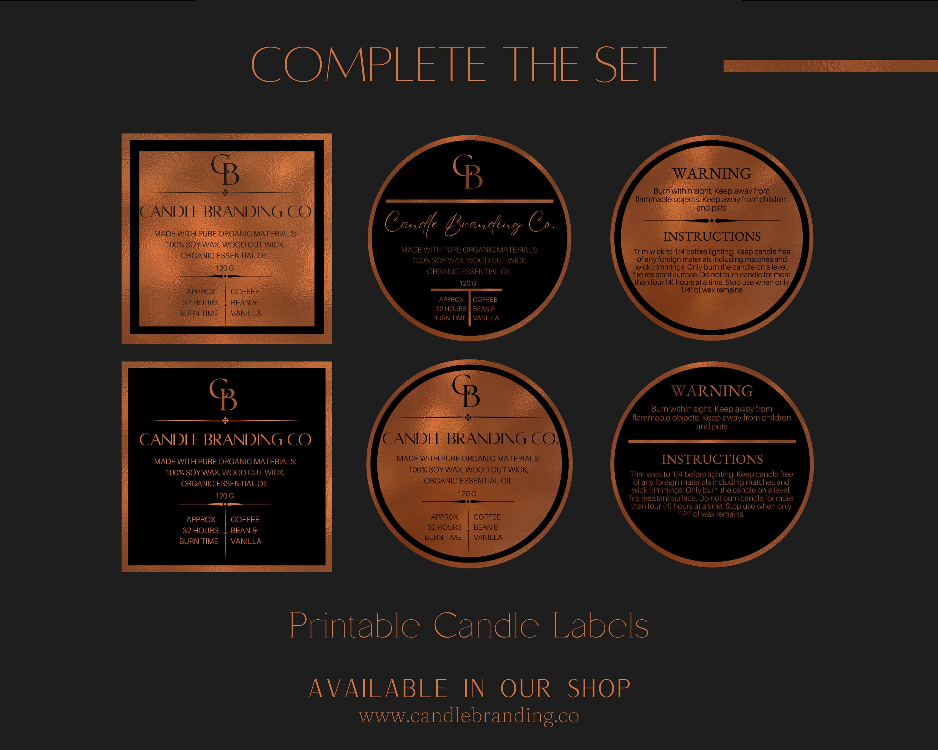 Candle Scent Sample Card Template | Smell Sample Card | Scent Template ...