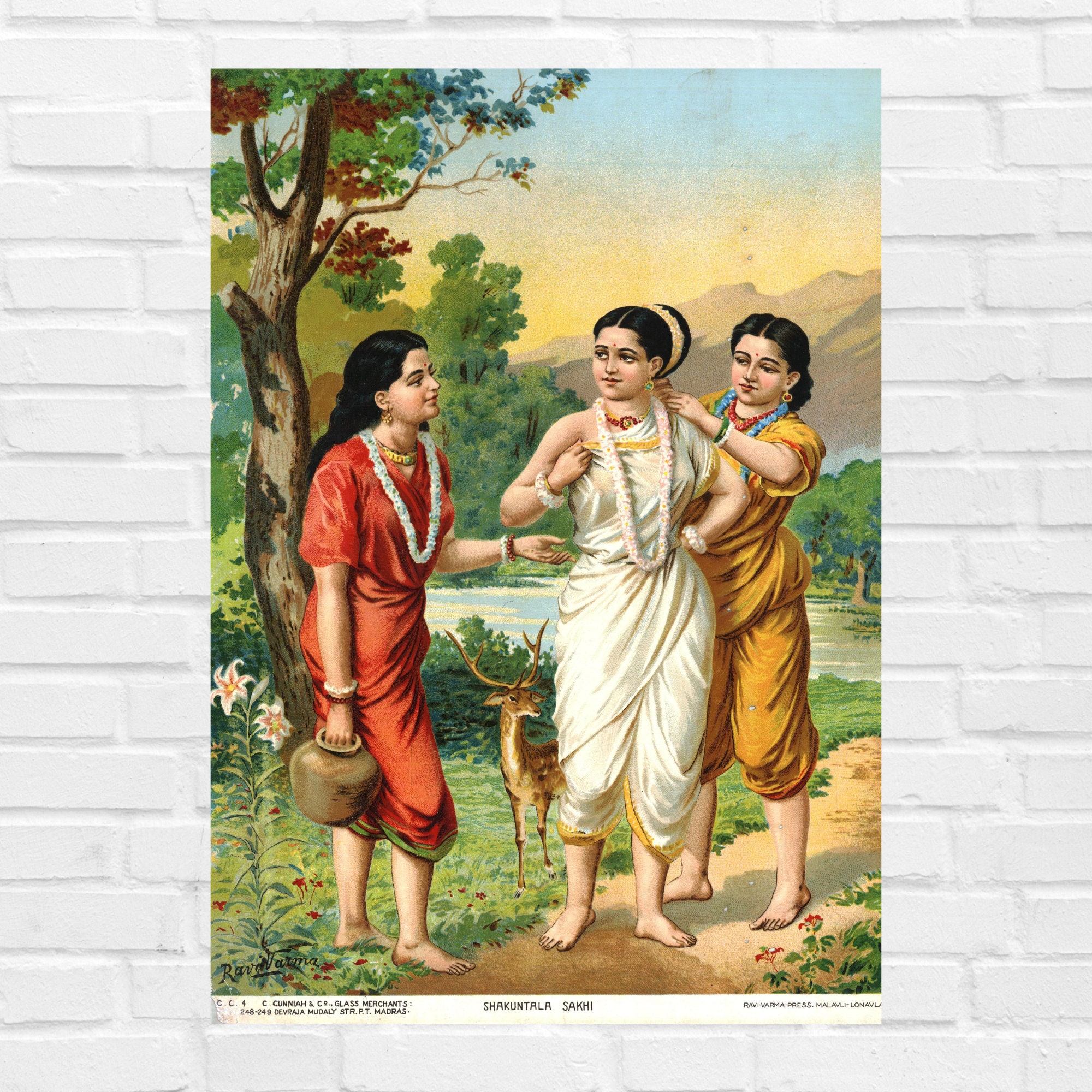Raja Ravi Varma Paintings Shakuntala
