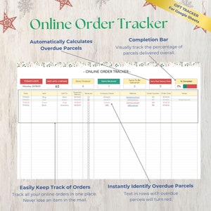 Christmas Gifts Tracker Template Google Sheet, Christmas List Template ...