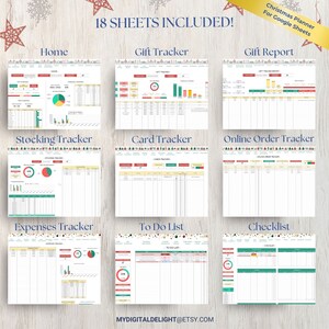 Christmas Planner Spreadsheet, Gift Tracker, Holiday Budget, Christmas ...