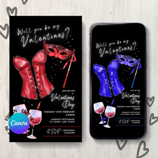 Burlesque Invitation - Etsy