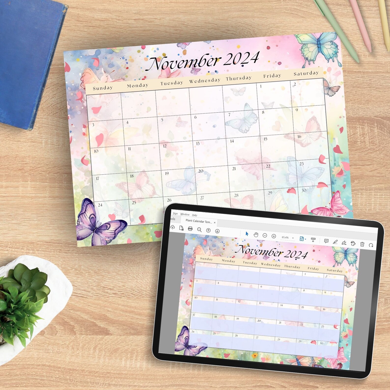 November 2024 Calendar Digital Download PDF, Fillable EDITABLE November ...