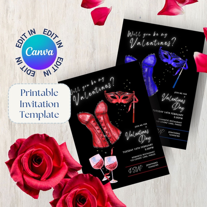 Burlesque Invitation - Etsy