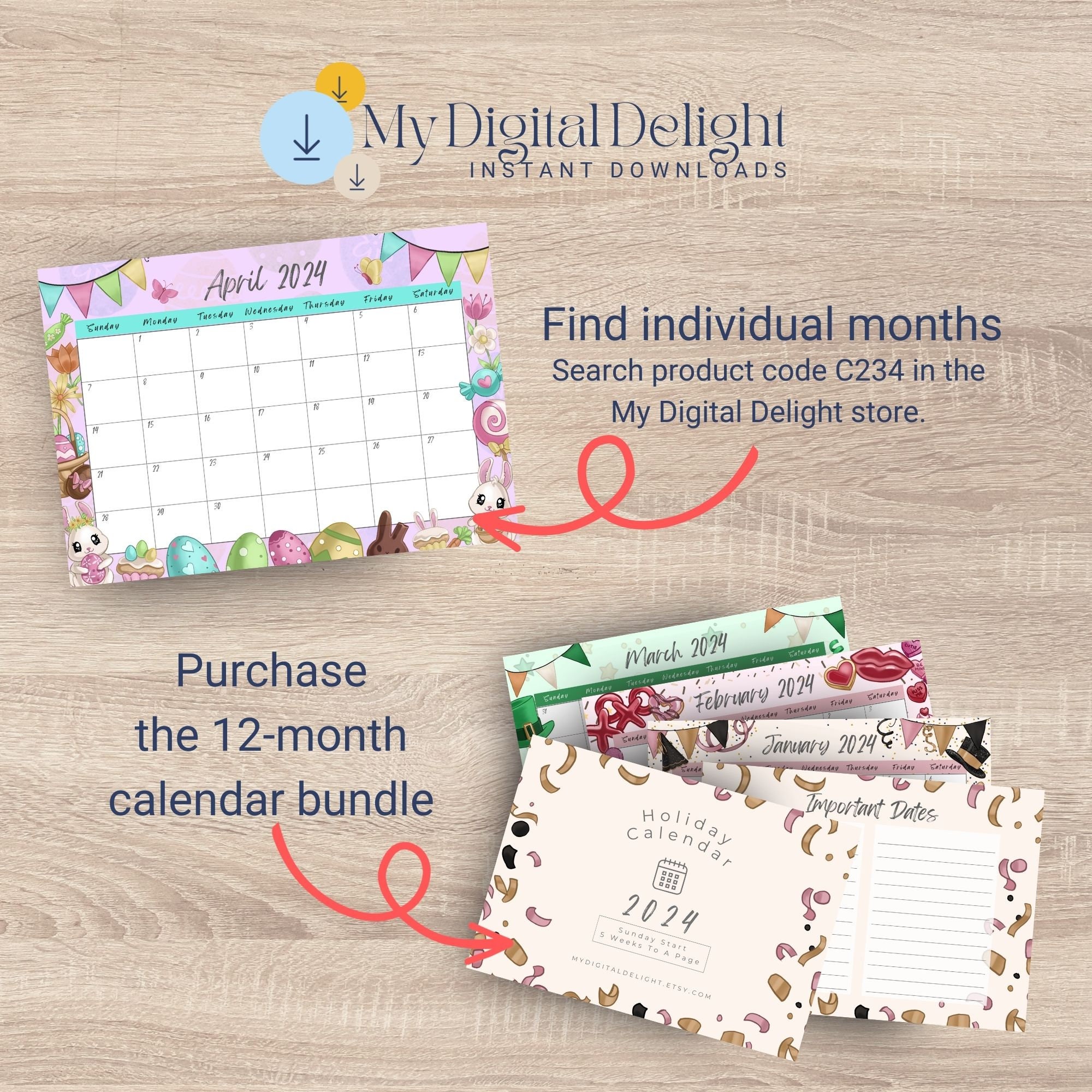 February 2024 Calendar FILLABLE PDF, EDITABLE Calendar Template ...