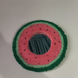 Watermelon Punch Needle Mirror - Etsy
