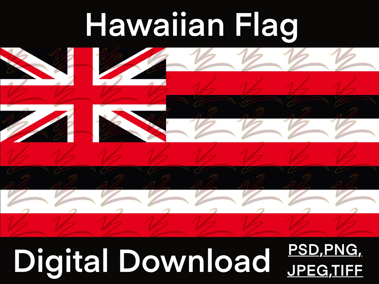 Hawaiian State Flag Bundle - INSTANT Digital Download - Etsy