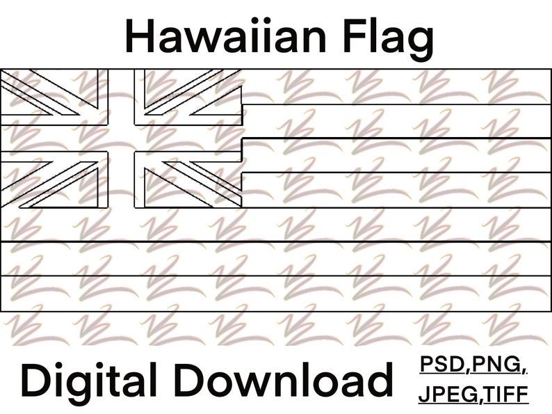 Hawaiian State Flag Bundle - INSTANT Digital Download - Etsy