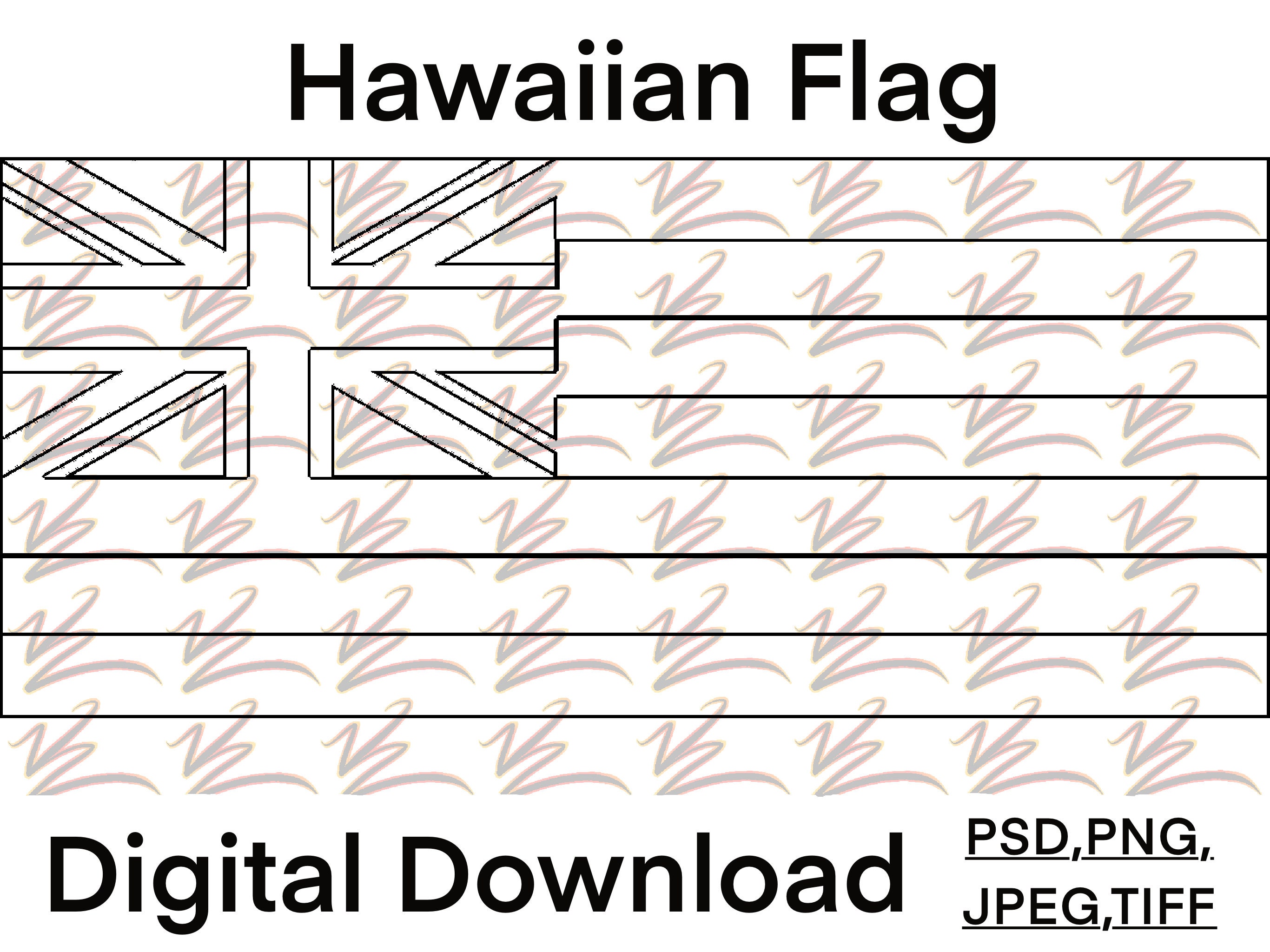 Hawaiian State Flag Bundle - INSTANT Digital Download - Etsy