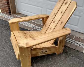 Custom Cedar Adirondack Chair. Add an Ottoman and a Side - Etsy