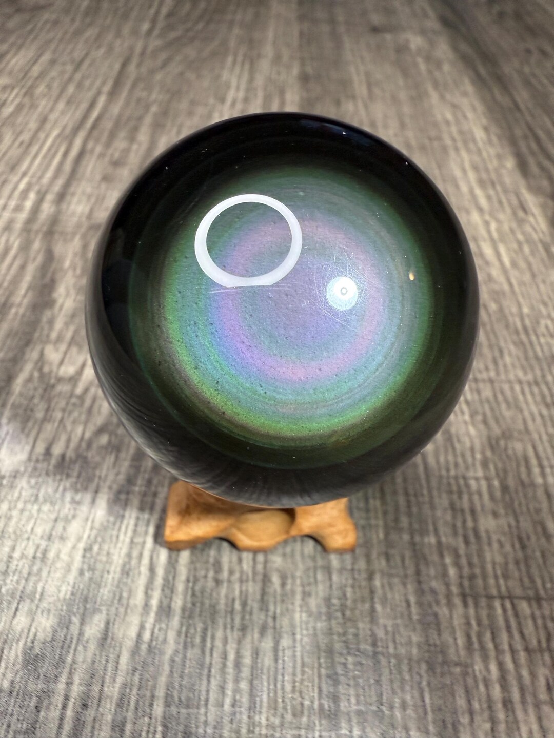 BEAUTIFUL RAINBOW OBSIDIAN Sphere!! - Etsy