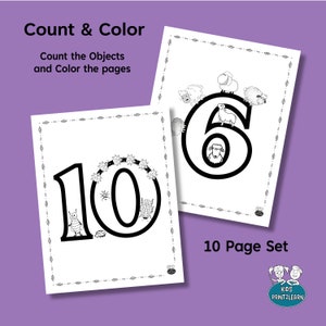 Count & Color Worksheets ~ 1,2,3 Worksheets Prek Worksheets Counting Kg ...