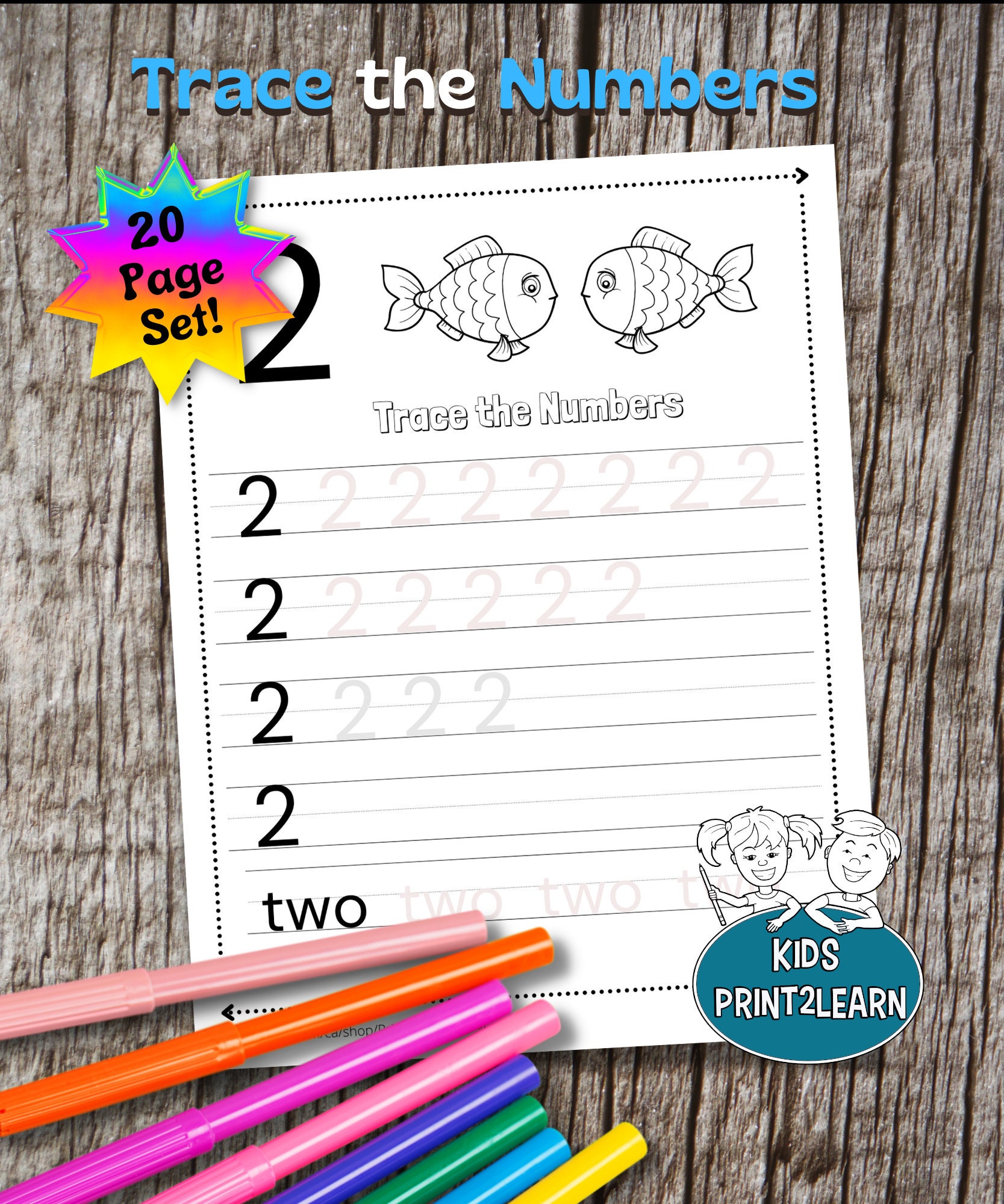 Trace the Numbers Number 123 Worksheets Preschool Worksheets - Etsy