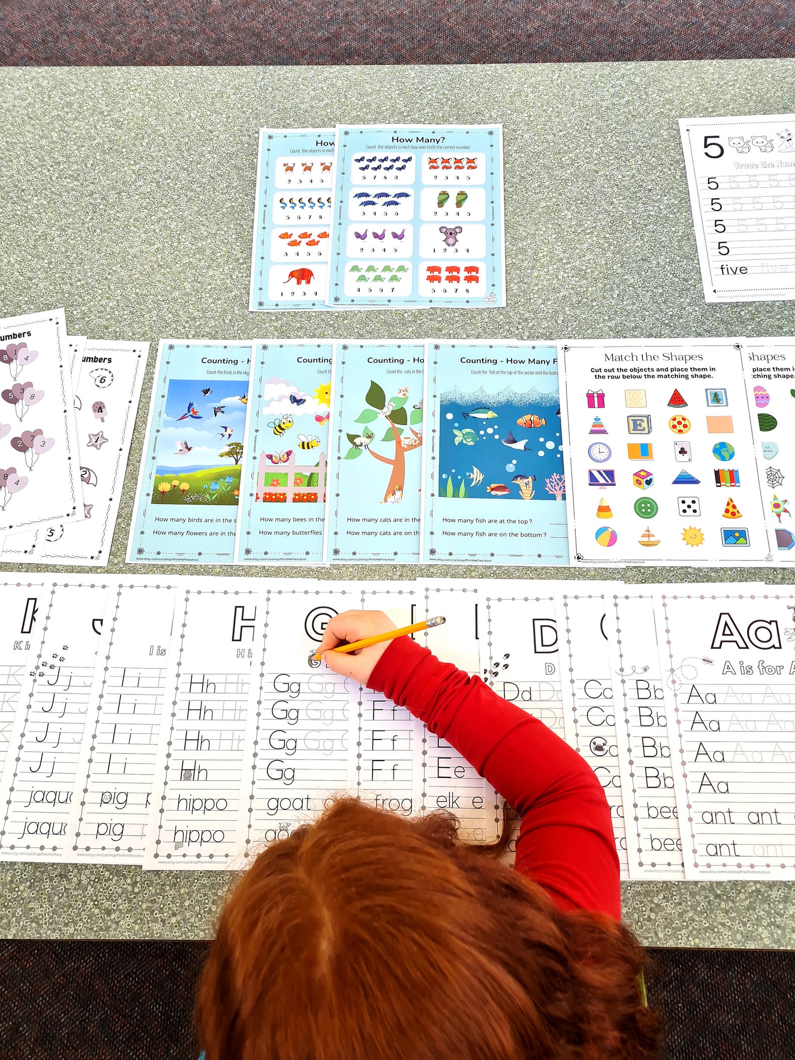 ABC Trace the Letters Worksheets ~ Alphabet Tracing, ABC Phonics ...