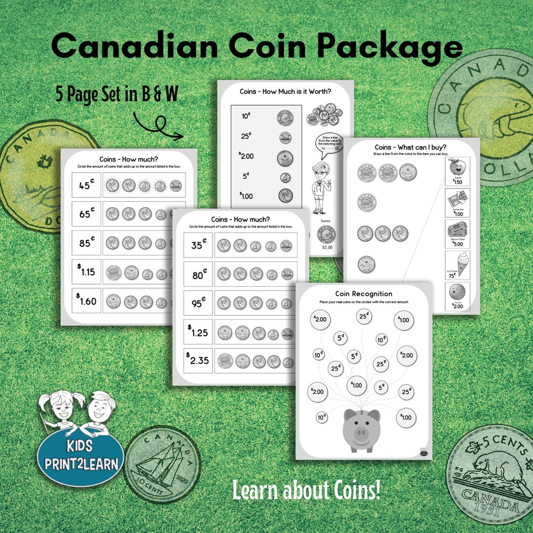 Coin Recognition (B&W) ~ Coin Recognition, Coin Counting, 1,2,3 ...