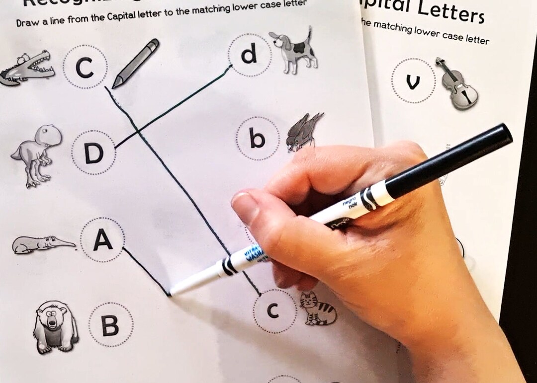 Learn Letters! ~ Capitals and Lowercase Printable, Uppercase 1,2,3 ...