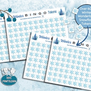 Winter Bingo ~ Bingo Boards, Christmas Bingo, Bingo Cards Winter ...