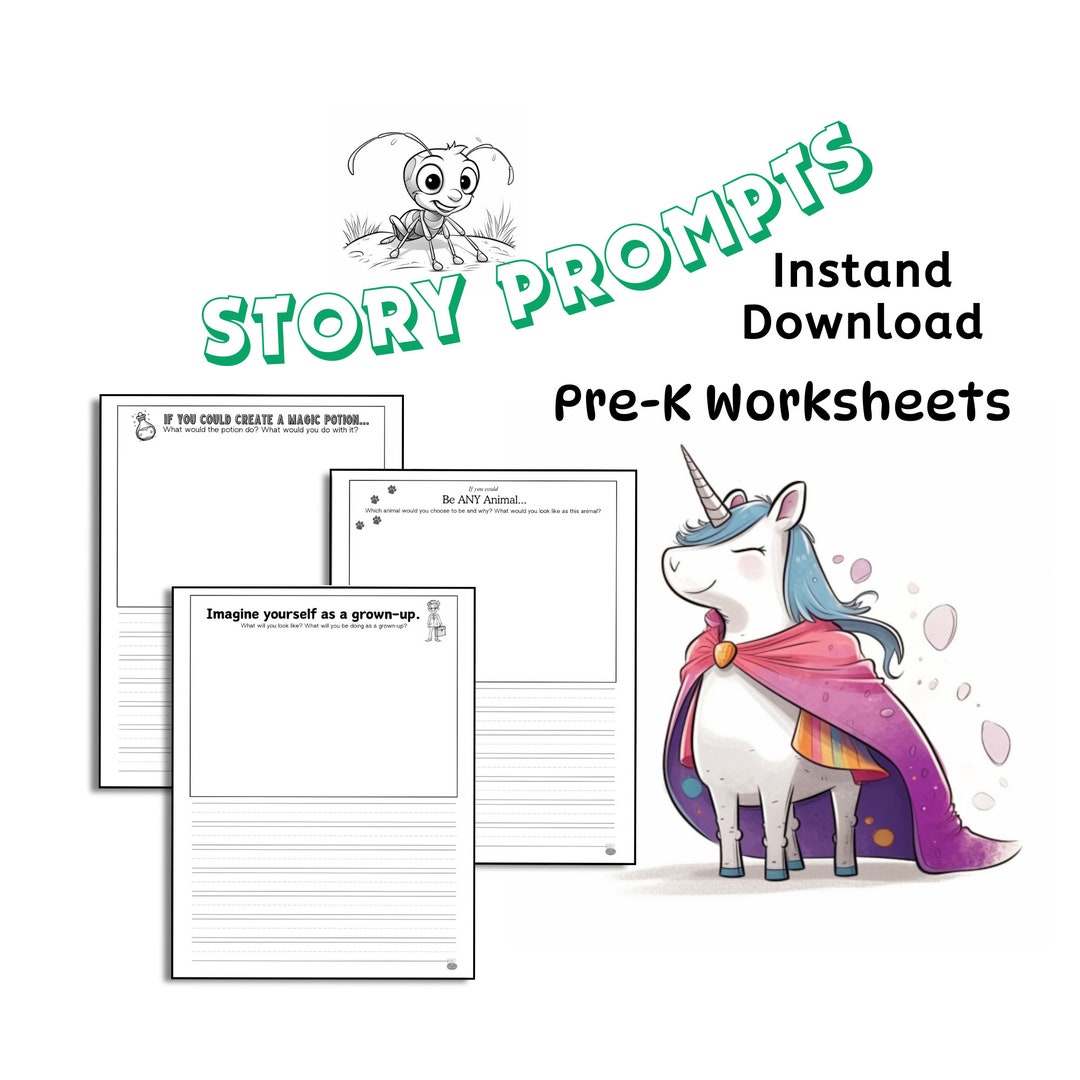 Story Prompts, Printable Story Prompts, Stories Prompts, Creative ...