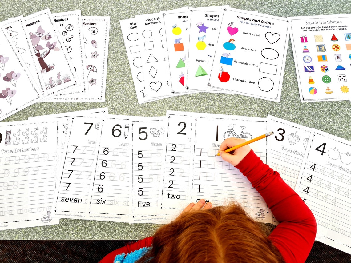 Trace the Numbers ~ Number 1,2,3 Worksheets Preschool Worksheets ...